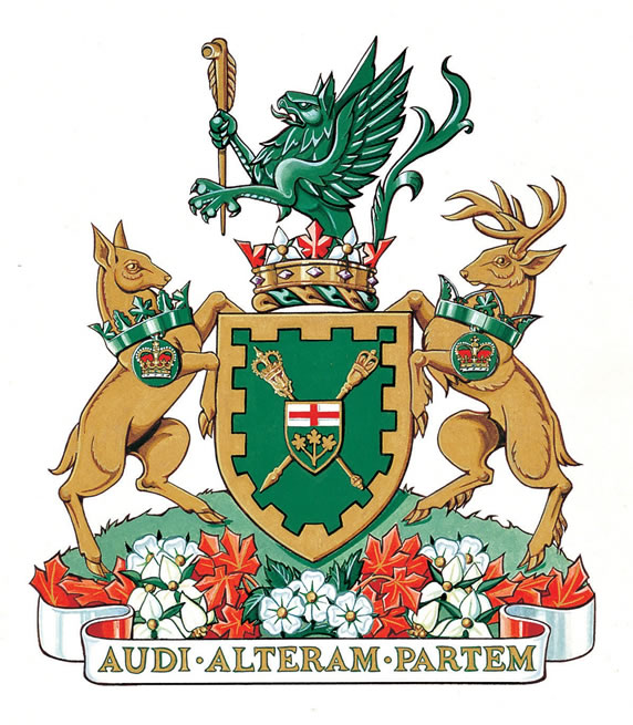 Legislative Assembly of Ontario Coat of Arms | Legislative Assembly of ...